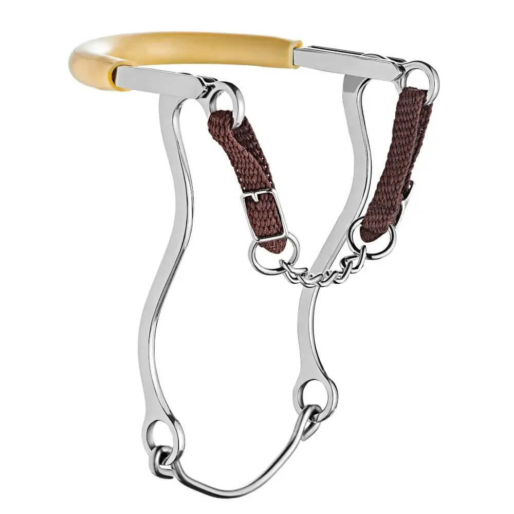 HS Sprenger Hackamore with Curb Chain and Stainess Steel Cheecks ...