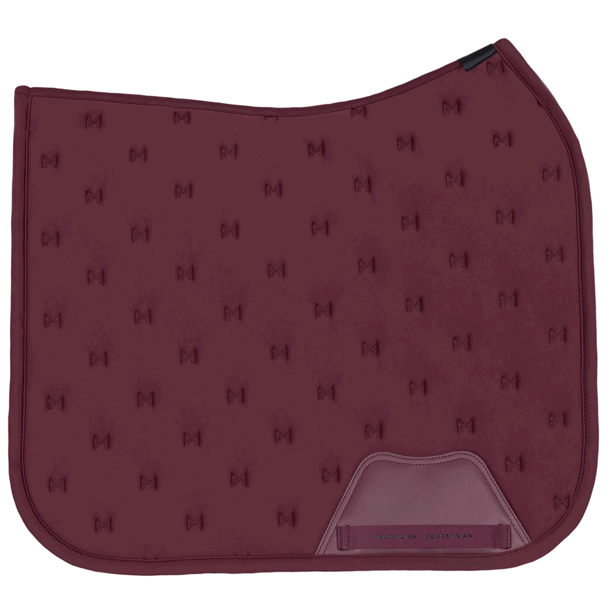 burgundy saddle pads