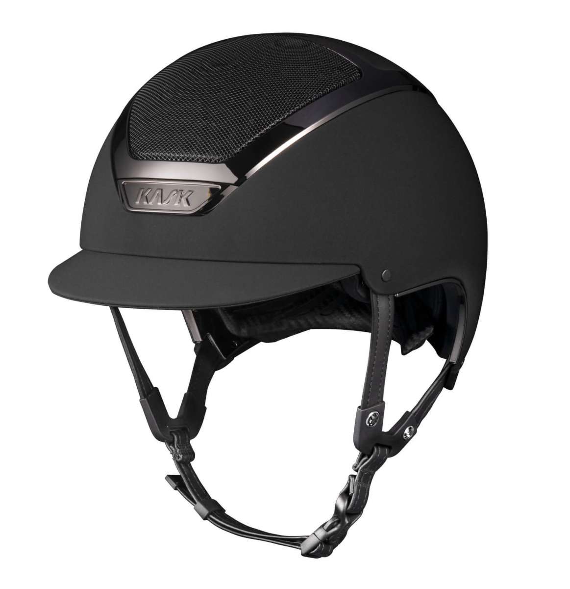 Kask Reithelm Dogma Chrome Crystals Rivet Black | FUNDIS Reitsport