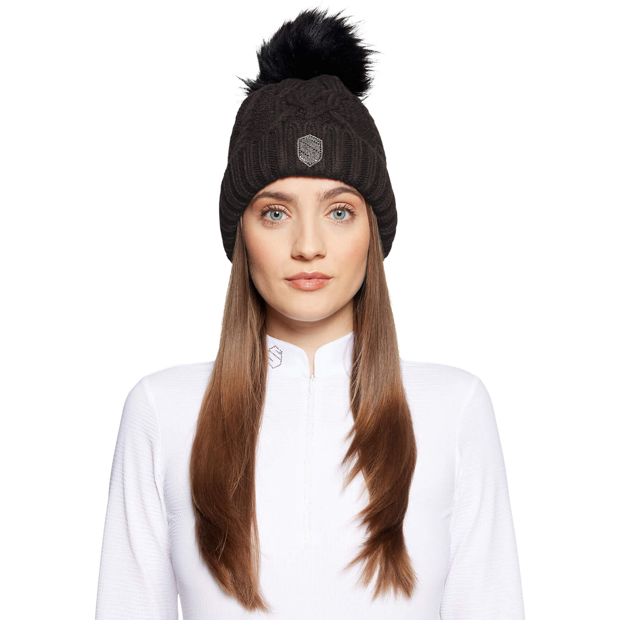 Samshield Women's Beanie Nora Crystal Intarsia FW25 | FUNDIS Equestrian