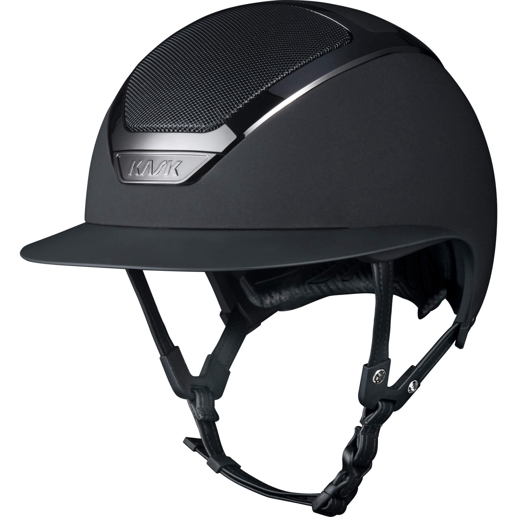 Kask Riding Helmet Star Lady Chrome Crystals Rivet Black | FUNDIS ...