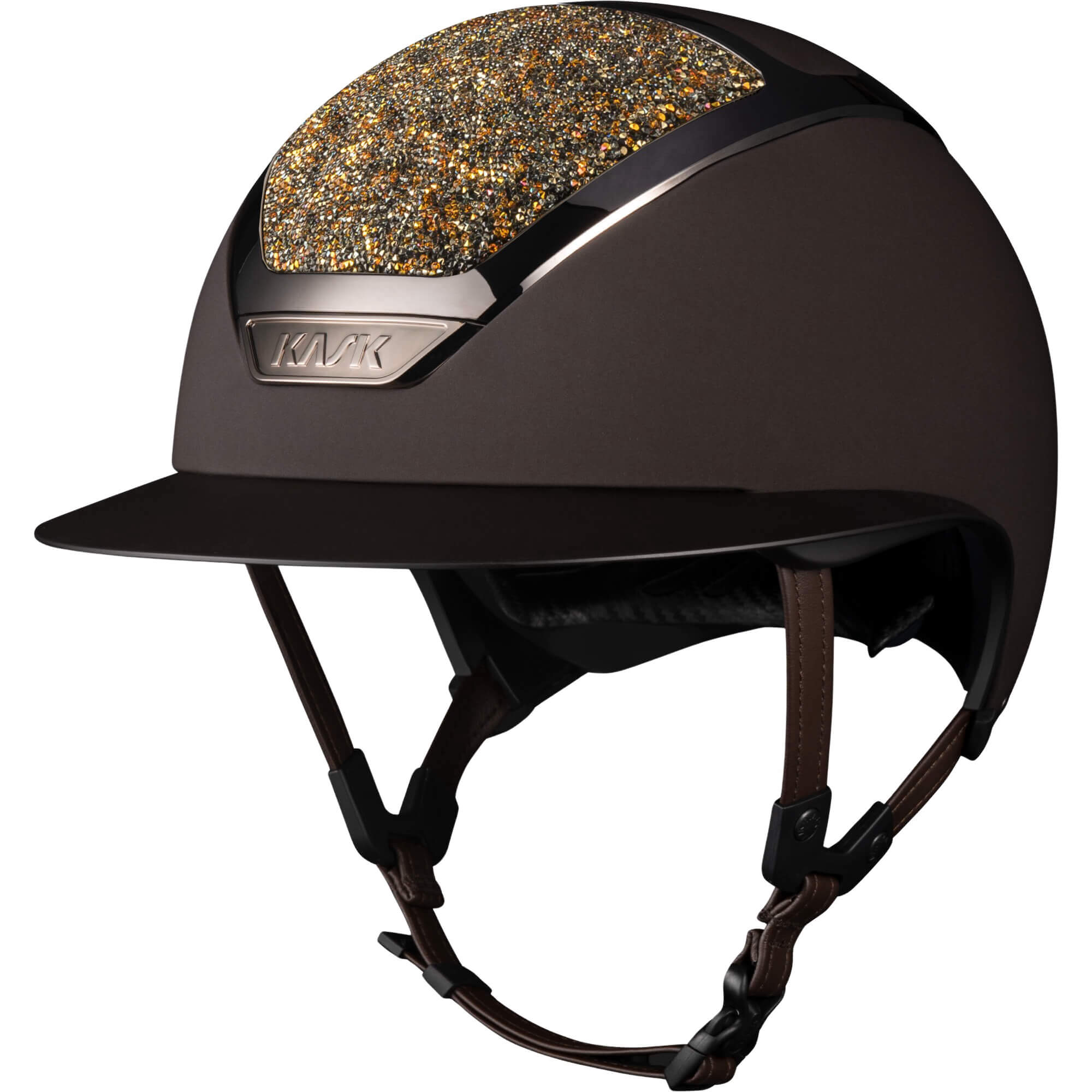 Kask Riding Helmet Star Chrome Shine Crystals Midnight Dune | FUNDIS Equestrian