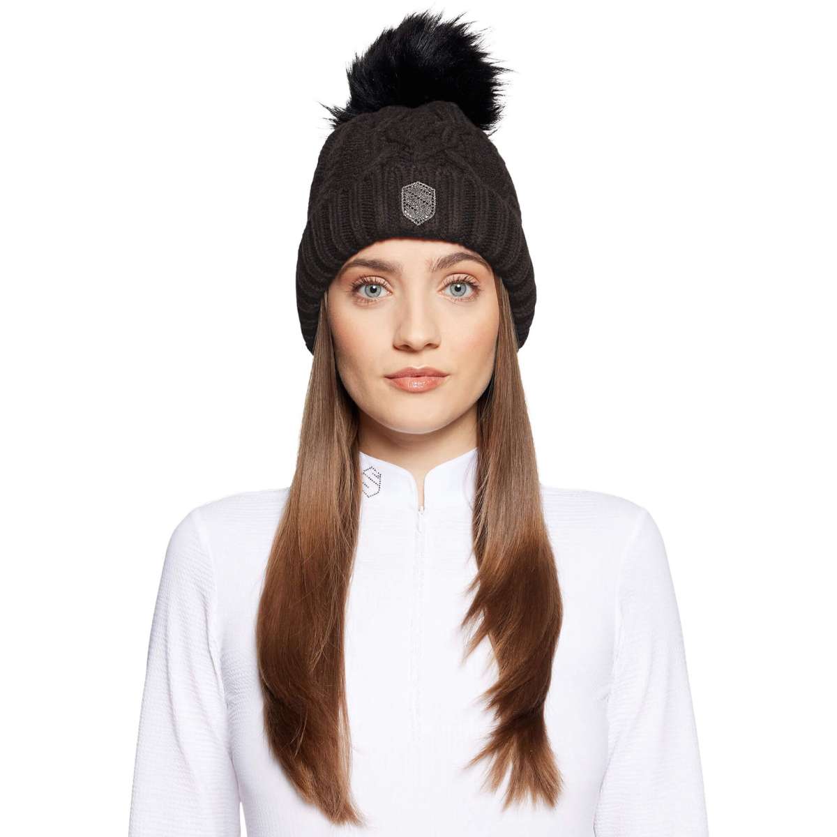 Samshield Women's Beanie Nora Crystal Intarsia FW25 | FUNDIS Equestrian