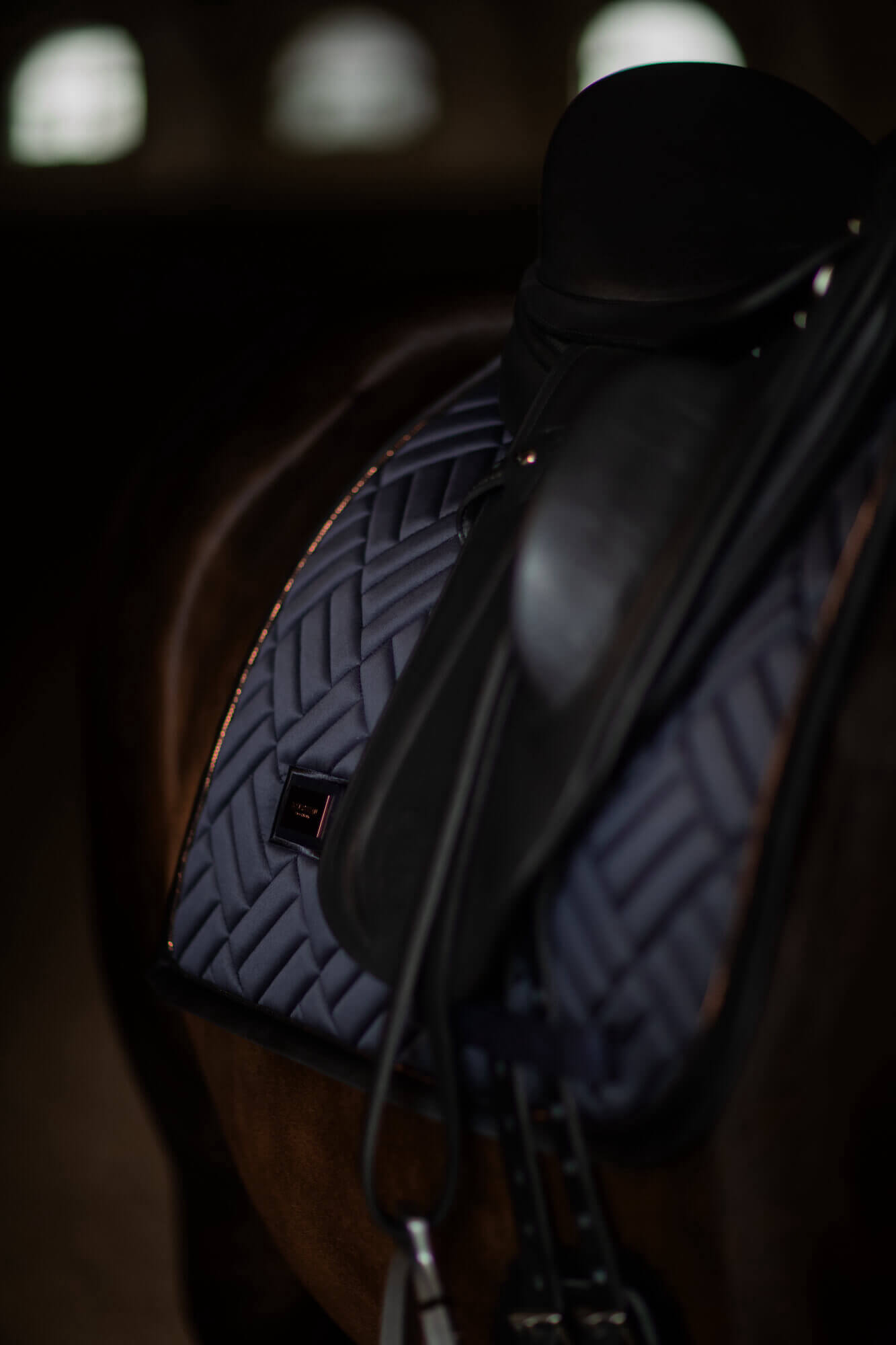 Equestrian Stockholm Dressage Saddle Pad Modern Dark Ocean | FUNDIS ...