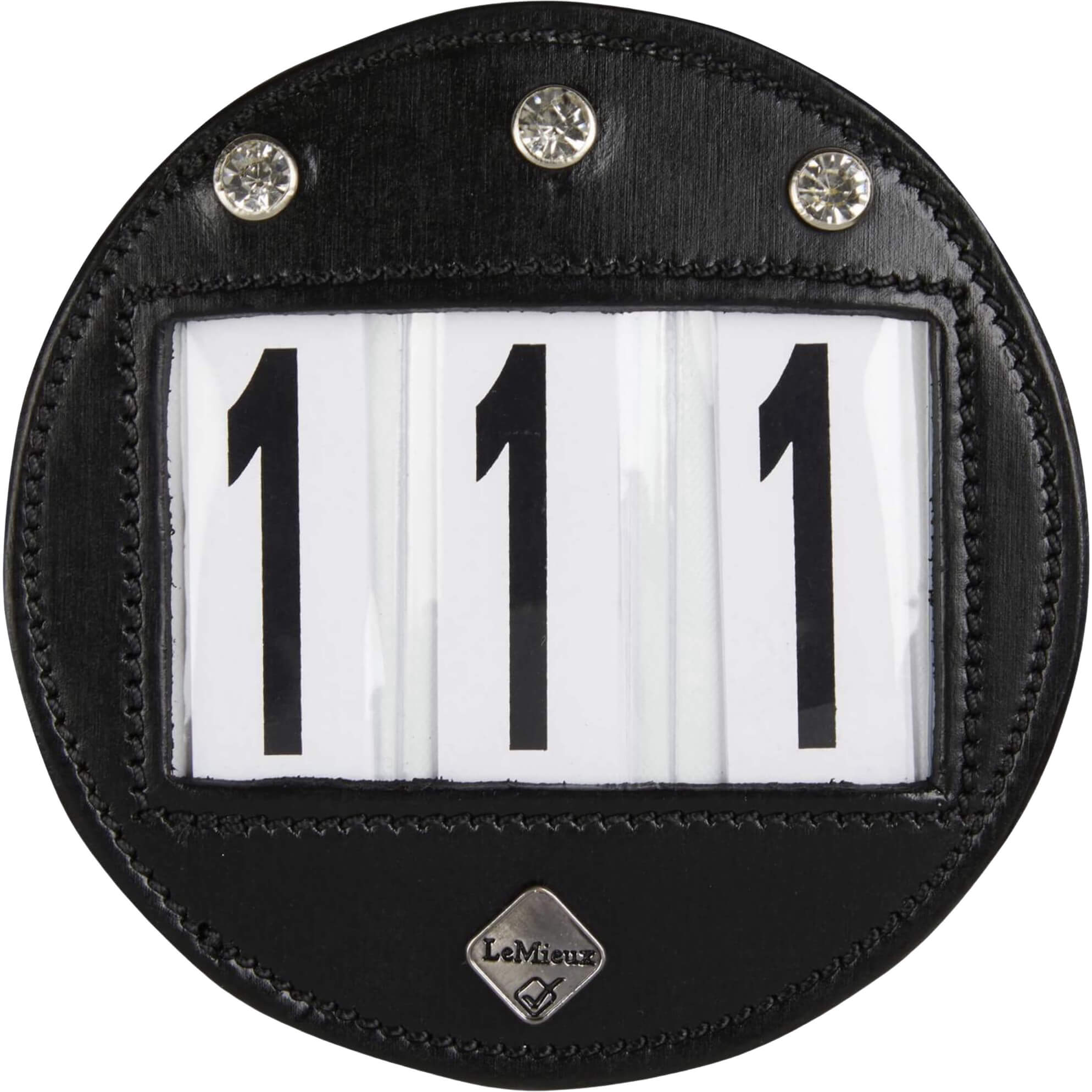 LeMieux Start Numbers Diamante Bridle Number Holder | FUNDIS Equestrian