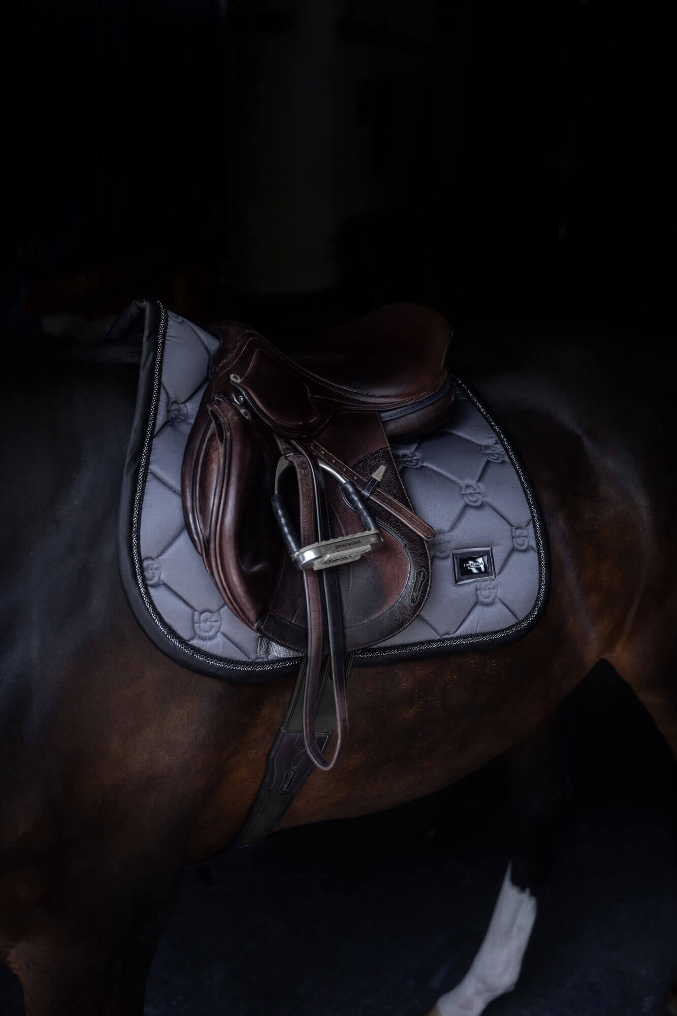 Equestrian Stockholm Jumping Saddle Pad Winter Shadow | FUNDIS Equestrian