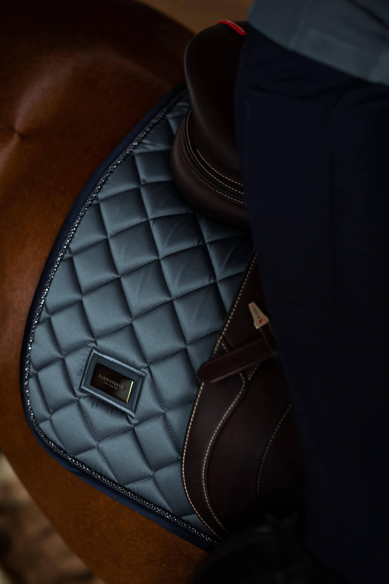 Equestrian Stockholm Springschabracke Metallic Blue | FUNDIS Reitsport